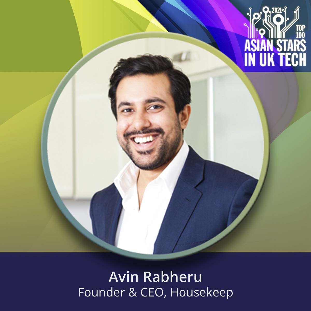 Avin Rabheru named in the Top 100 Asian Stars in UK Tech