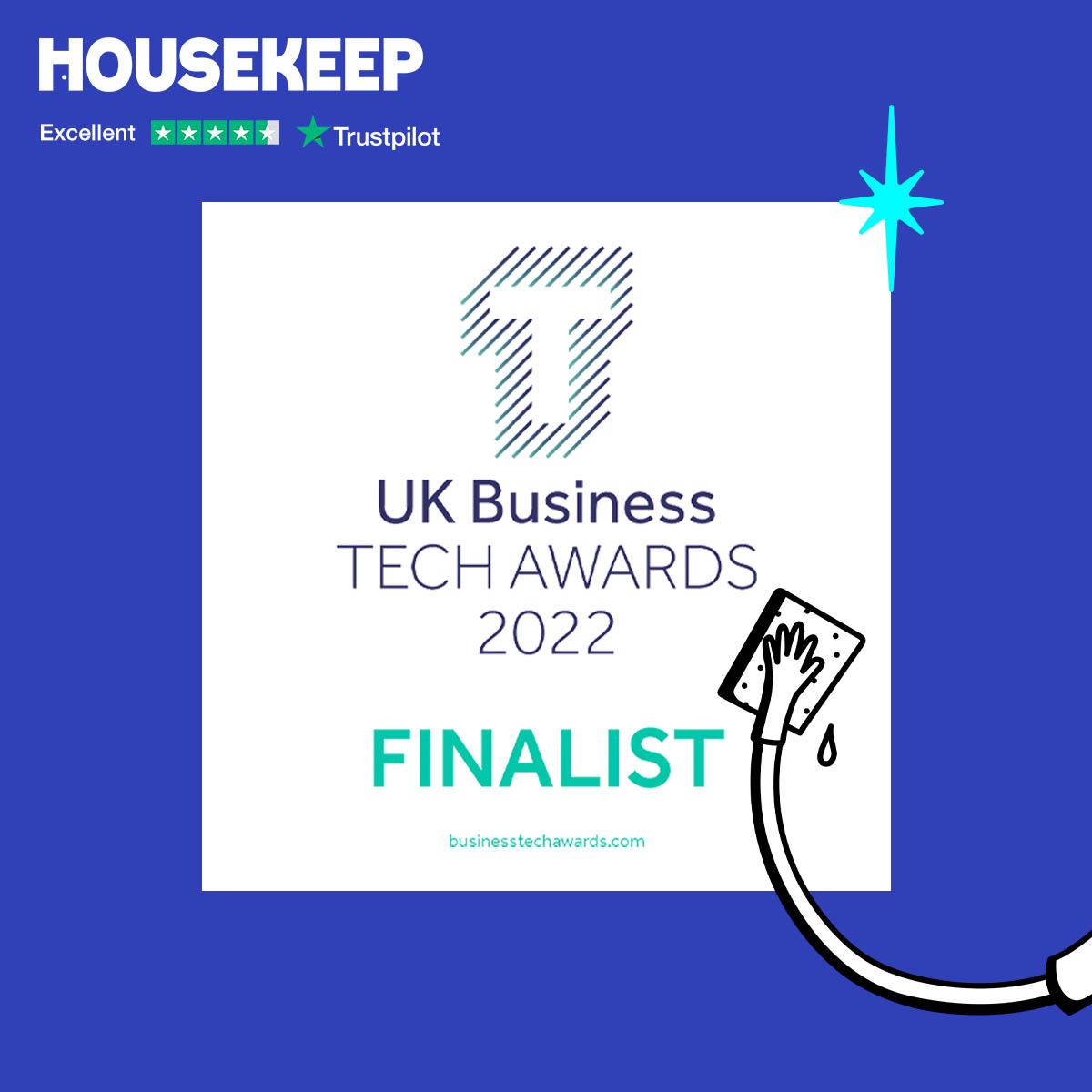 Housekeep shortlisted for the UK Business Tech Awards 2022