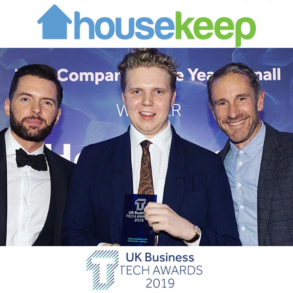 Housekeep wins Small Tech Company of the Year!
