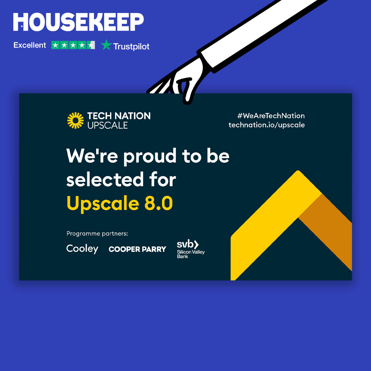 Housekeep is joining the Tech Nation Upscale 8.0 programme